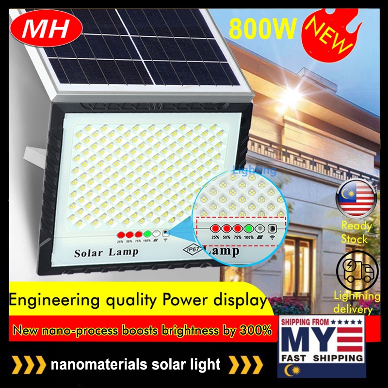New Nanomaterials 800W Solar Light Outdoor LED Display Lighting Solar ...