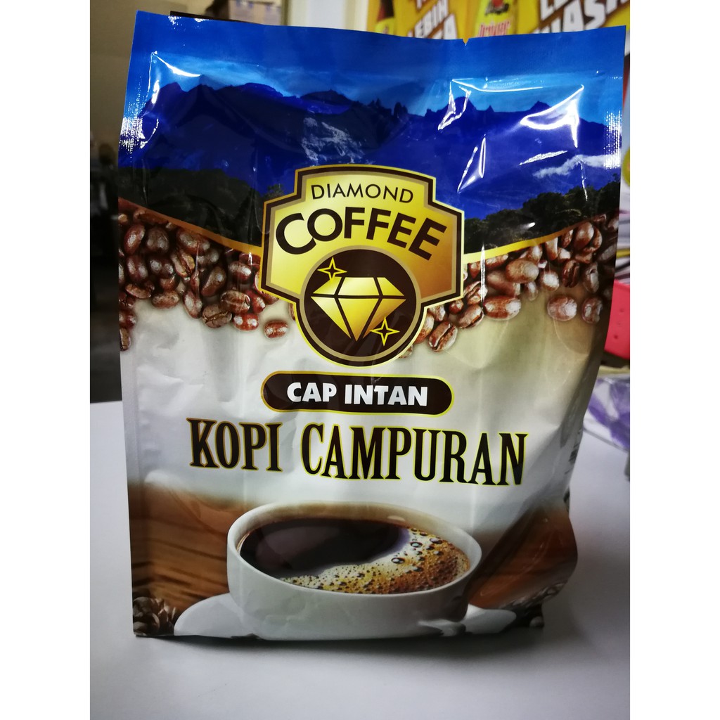 [KOPI TENOM] 1kg Kopi Kasar Tenom Campuran Cap Intan Tenom Diamond ...