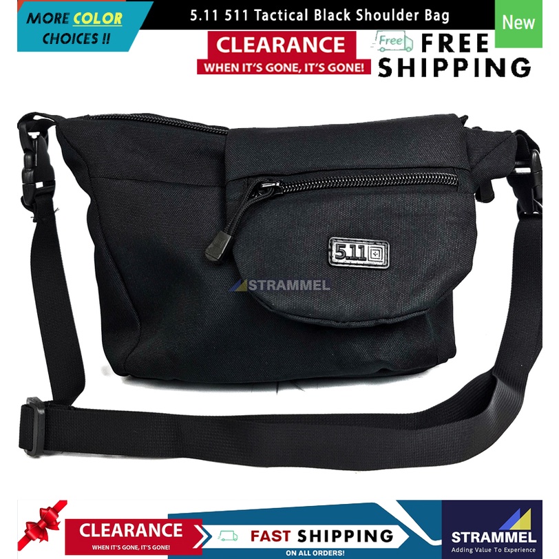 [100% Authentic] 5.11 511 Tactical Black Shoulder Bag 7 Litre Crossbody ...