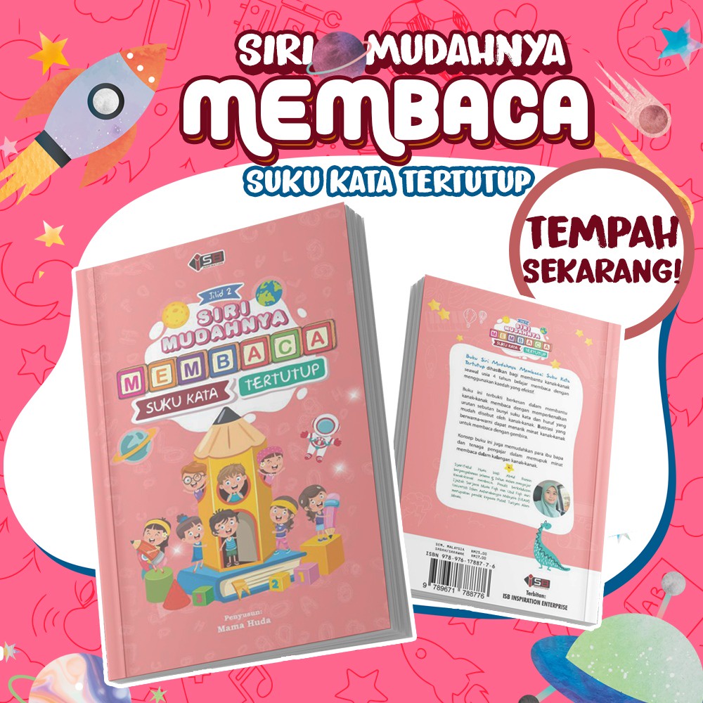 [BUKU KANAK-KANAK] MUDAHNYA MEMBACA Suku Kata Tertutup Siri 2 | Shopee ...