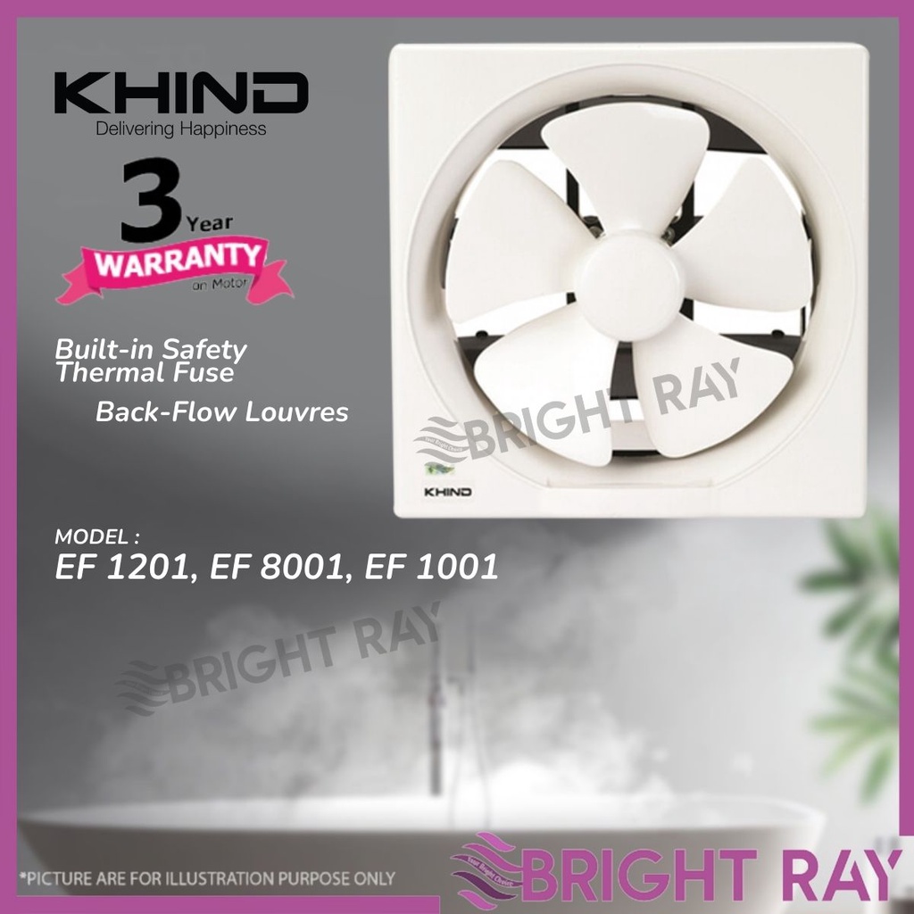 [READY STOCK] KHIND WALL EXHAUST FAN 8" / 10" / 12" VENTILATION FAN [3 ...