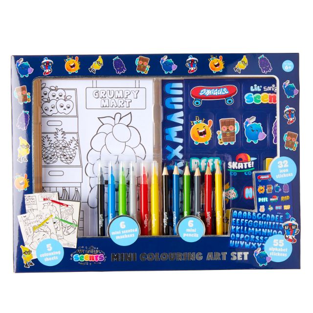 ORIGINAL SMIGGLE - MINI COLOURING ART SET | Shopee Malaysia