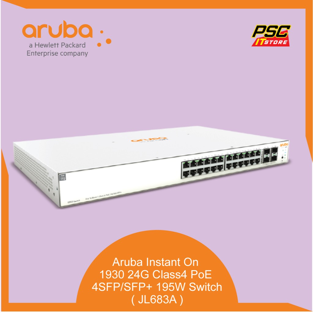 HP Aruba JL683A | Aruba Instant On 1930 24G Class4 PoE 4SFP/SFP+ 195W ...