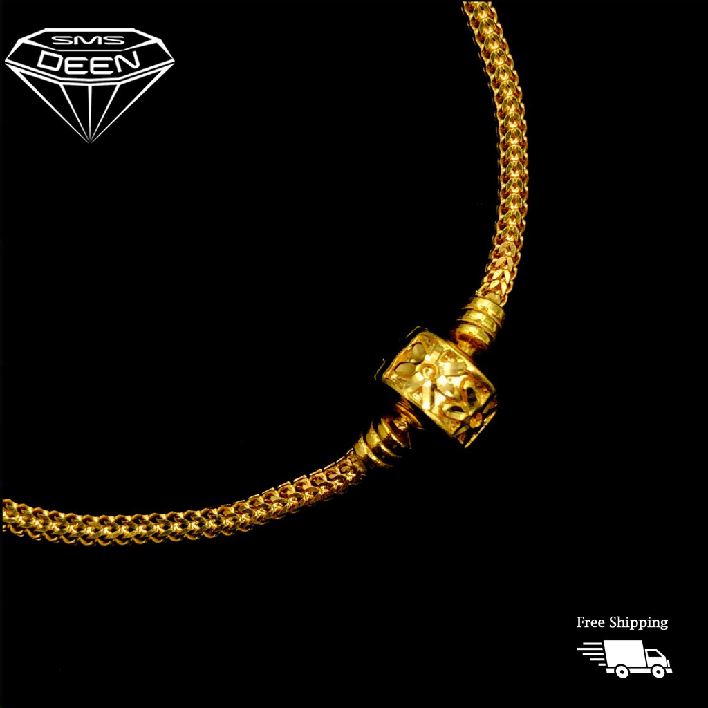 SMS DEEN Pandora Bracelet, ±8.79GM - Gold 916 Emas - Rantai Tangan ...