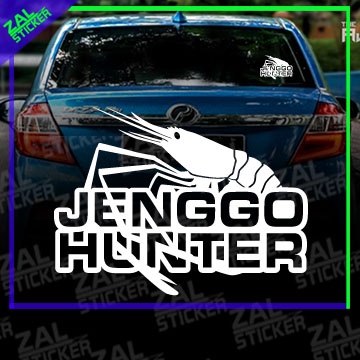* STICKER KERETA JENGGO HUNTER UDANG GALAH PANCING FISHING JDM MYVI ...