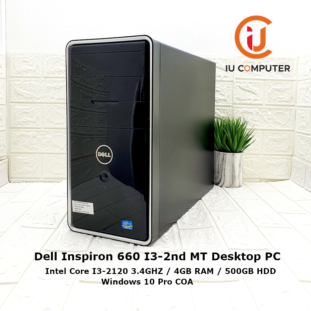 DELL INSPIRON 660 MT INTEL CORE I3-2130 4GB RAM 500GB HDD USED DESKTOP ...