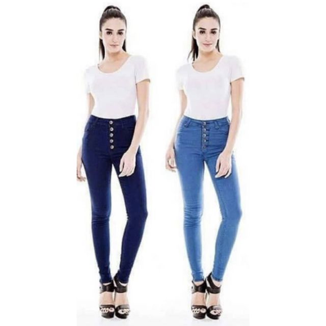 Jeans 5 button skinny | Shopee Malaysia