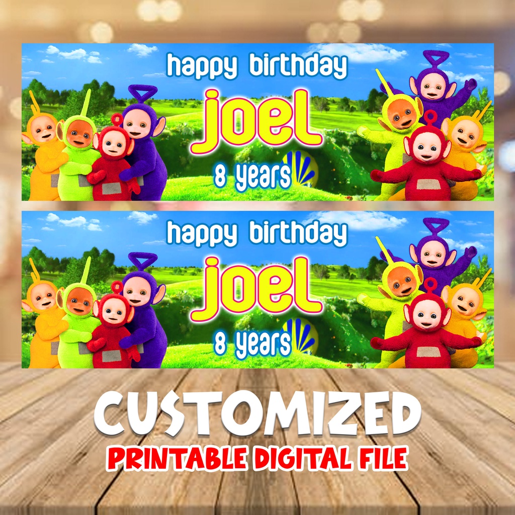 TELETUBBIES BIRTHDAY BANNER | Shopee Malaysia