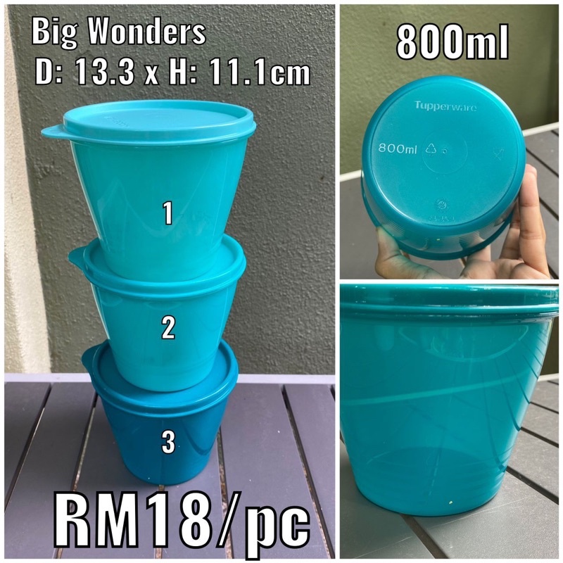 Big Wonders Tupperware 800ml | Shopee Malaysia