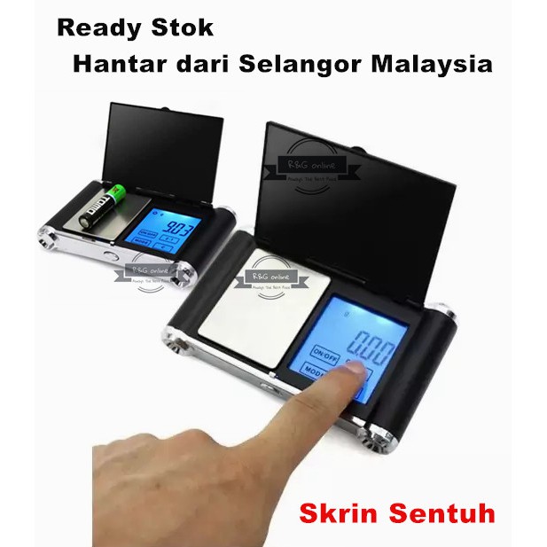Penimbang digital 100g x 0.01g Mini Digital Jewellery Pocket Scale ...