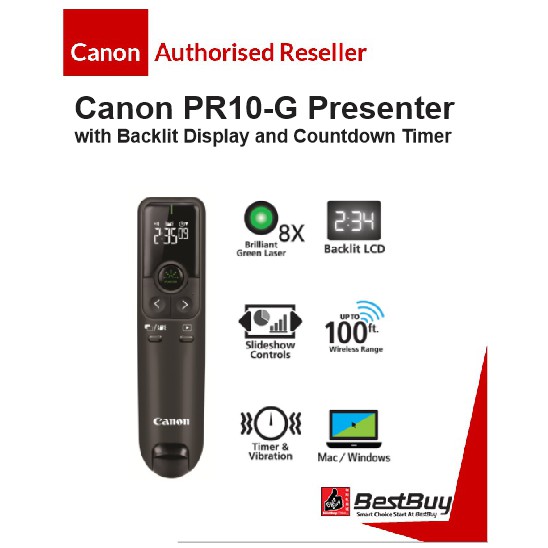 Professional Presenter With Backlit Display And Countdown Timer PR10-G ...