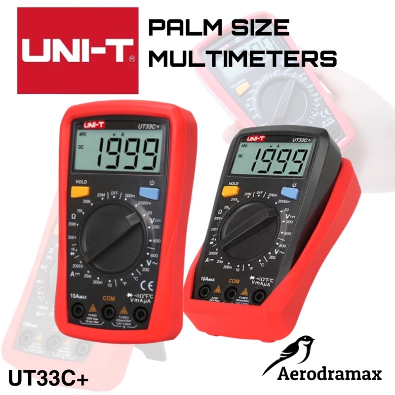 UNI-T UT33C+ Palm Size Multimeters | Shopee Malaysia