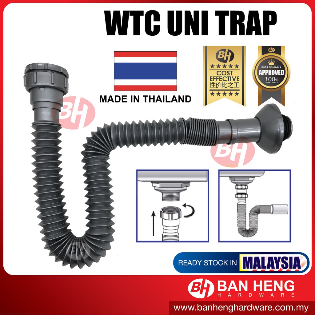 2IN1 PVC FLEXIBLE UNI TRAP FOR BASIN & SINK | Shopee Malaysia