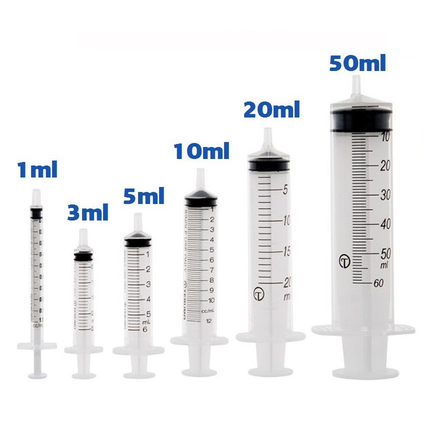 PICAGARI / SYRINGE LUER SLIP 1ML, 3ML, 5ML, 10ML, 20ML, 50ML 1'S fr | Shopee Malaysia
