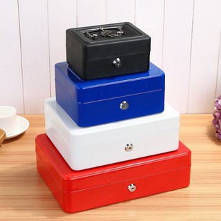 Peti Besi Kotak Keselamatan Simpan Duit Barang Kemas Berkunci Metal Petty Cash Box Safe Money ...