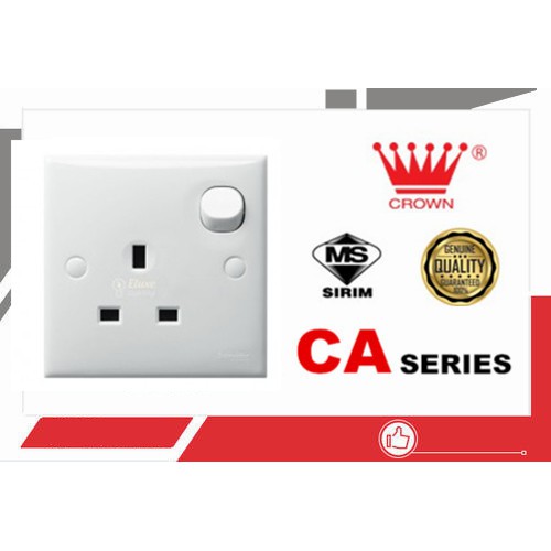 Crown Switch Socket 13A - sirim - 10unit | Shopee Malaysia