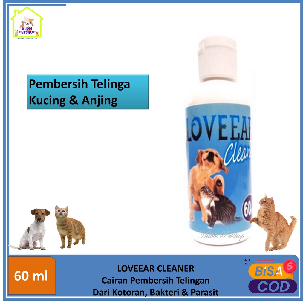 Loveear CLEANER - Cat Ear Medicine / Dog Cat Ear CLEANER LOVEEAR 60ml ...