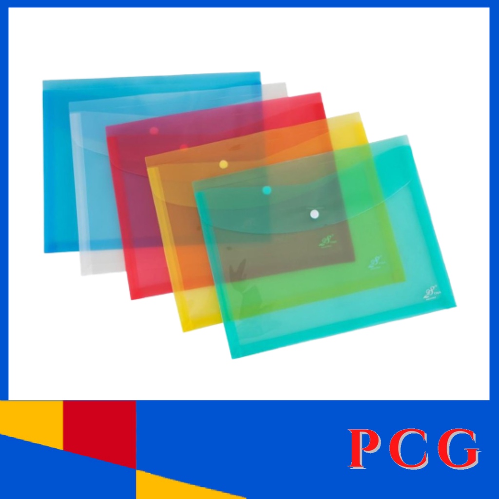 FILE BUTTON SAIZ A4 116A / SAIZ F4 116F / A4 Clear Paper File Folder ...