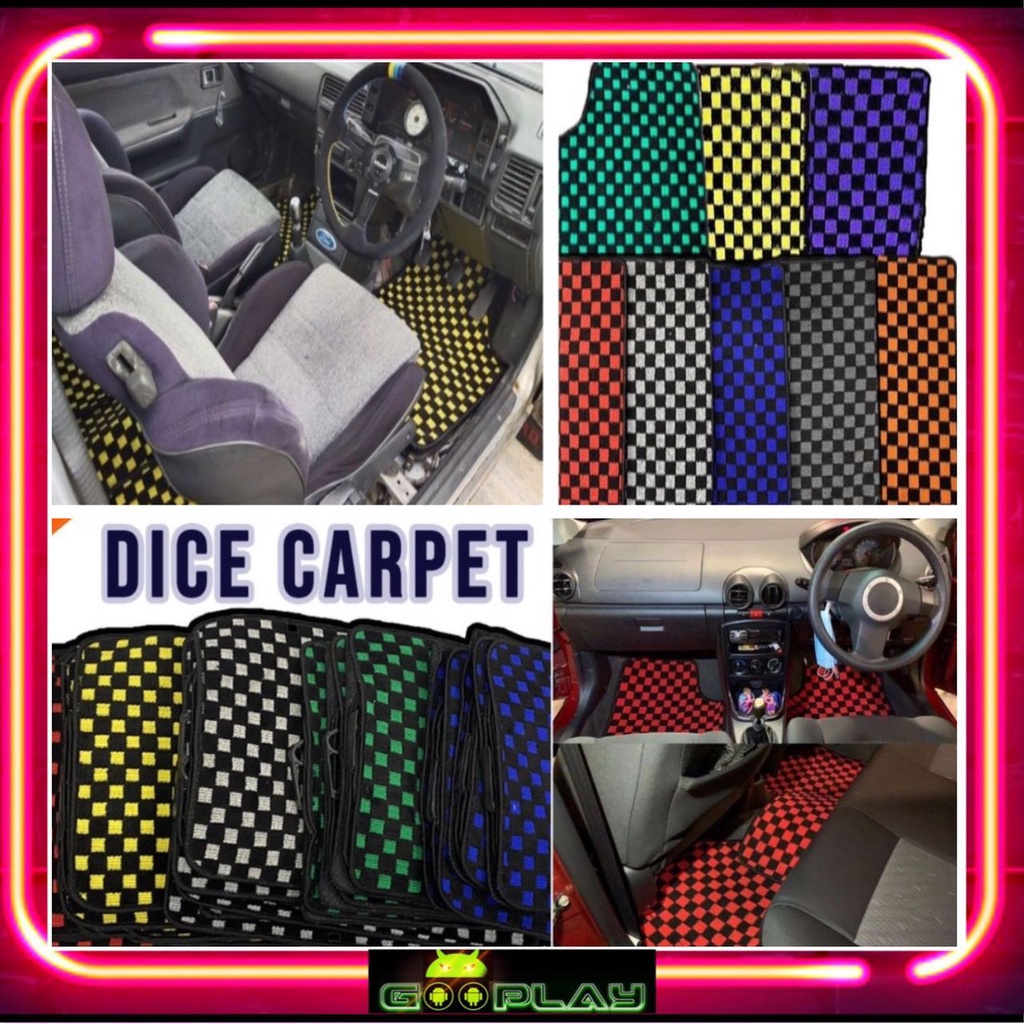 Checkmate Dadu Karpet Dice Carpet Universal Thailand Floor Mat Proton ...