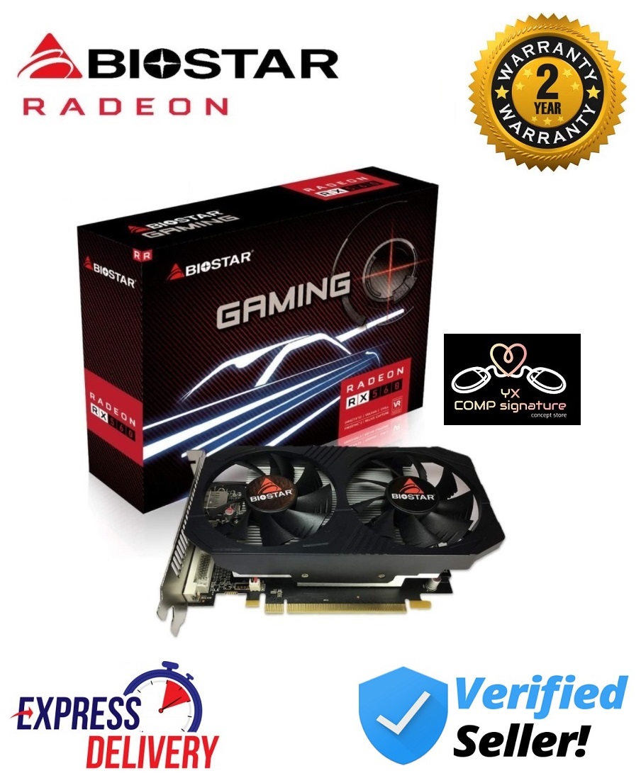 BIOSTAR Radeon RX560 4GB GDDR5 128bit with DVI/Display port/HDMI output ...