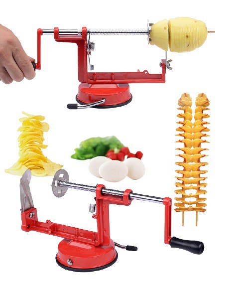 [ready stock] pengupas kentang Stainless Steel Spiral Potato Slicer ...