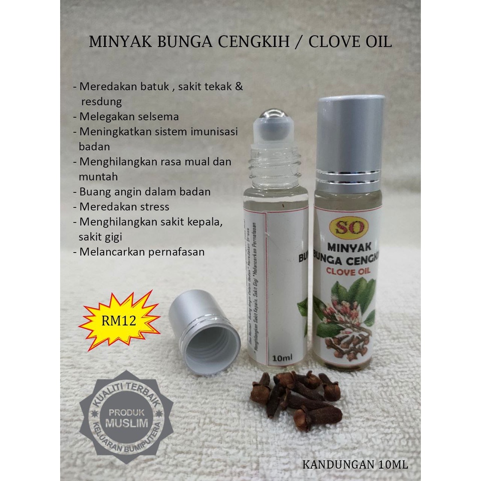 Minyak bunga cengkih (CLOVE OIL) | Shopee Malaysia