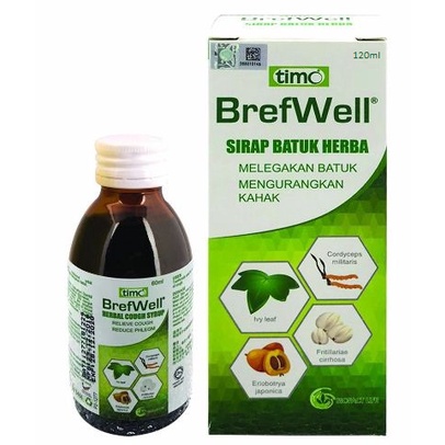 Timo Brefwell Herbal Cough Syrup 120ml (With IVY LEAF EXTRACT) | Shopee ...