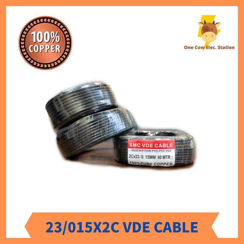 ZEB 23/015 x 2 Core PVC/PVC VDE Cable #100% Pure Copper #60 *Max 5 coil ...
