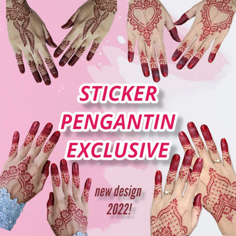 STICKER EXCLUSIVE SIAP JARI NEW DESIGN! | Shopee Malaysia