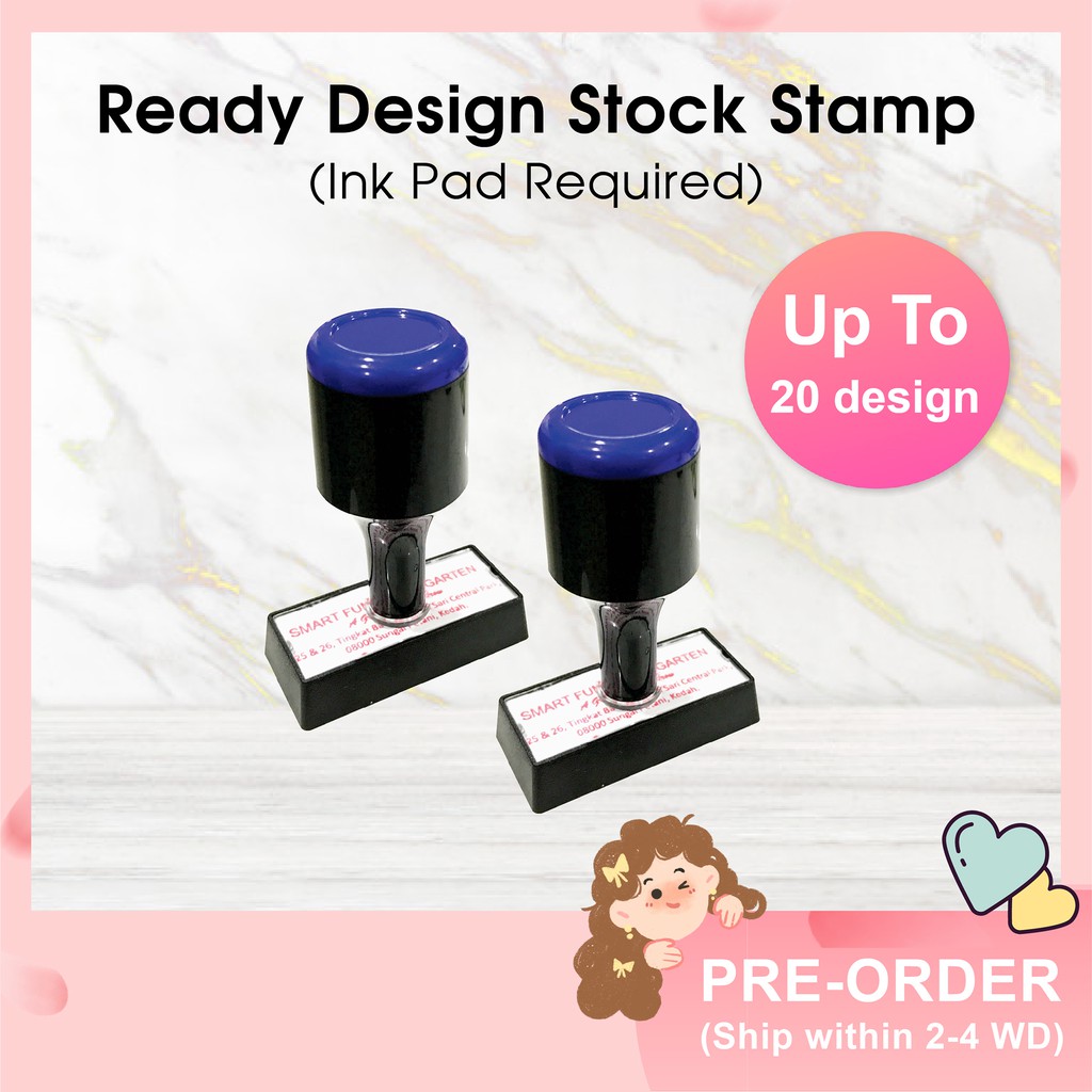 Ready Design Stock Stamp (13mm x 40mm) | Shopee Malaysia