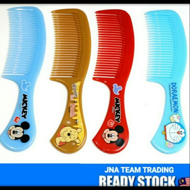 Original Disney Thai Cartoon Mickey Doraemon Pooh Comb Anti Static Cute ...