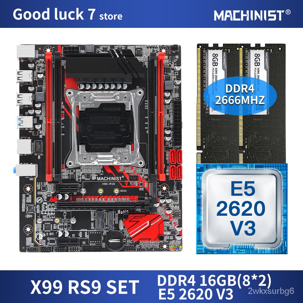 X99 Motherboard Lga 2011 3 Set Kit With Intel Xeon E5 2620 V3 Processor