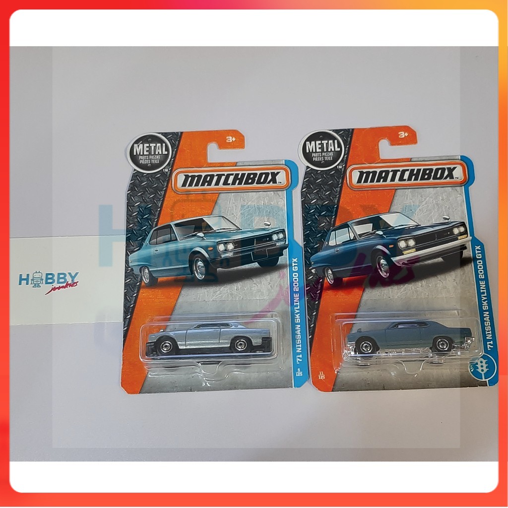 Matchbox 2016 ´71 NISSAN SKYLINE 2000 GTX Mattel Diecast Car Model ...