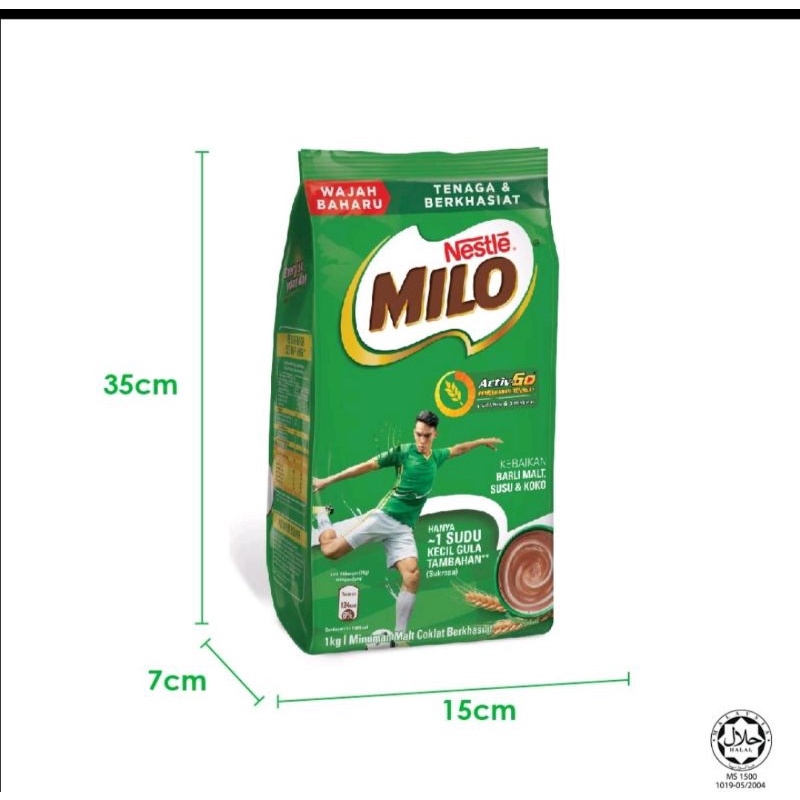 Nestle milo 1kg refill pack original harga offer masa ppn | Shopee Malaysia