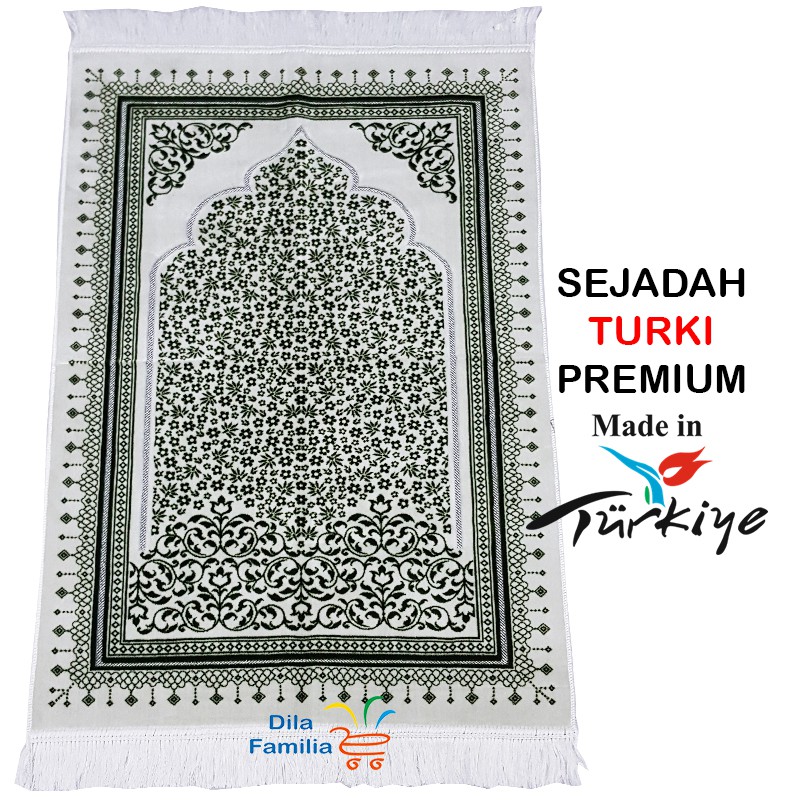 Sejadah Turki Putih Tebal Nikah Hantaran Kahwin Hadiah Tunang Corak ...