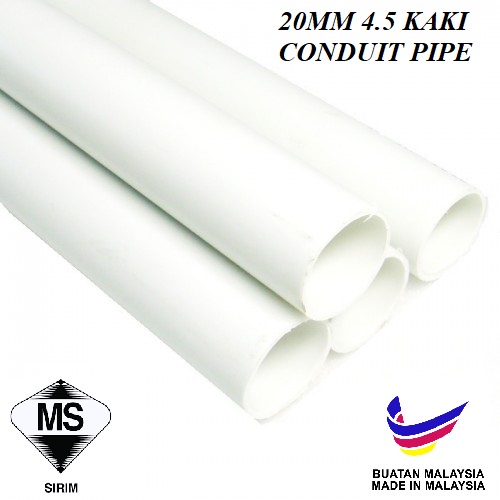 (SIRIM) 20MM & 25mm 3/4"/1" X 4.5 FEET MAVIC/KANCIL PVC CONDUIT PIPE ...