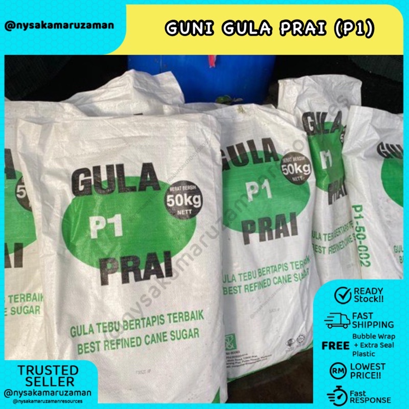 GUNI GULA P1 PRAI 50KG (TERPAKAI) 24"x32" (+/-) | Shopee Malaysia