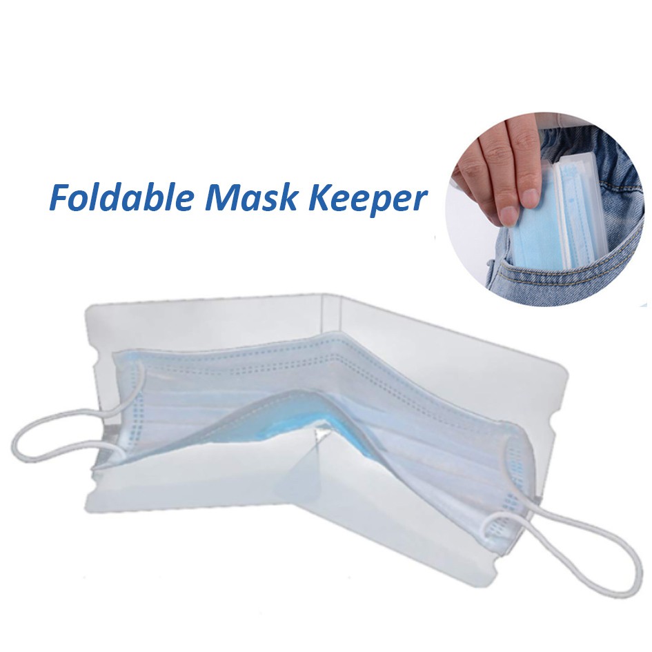 Face Mask Keeper Keeping Holder Portable Mask Storage Folder Clip ...