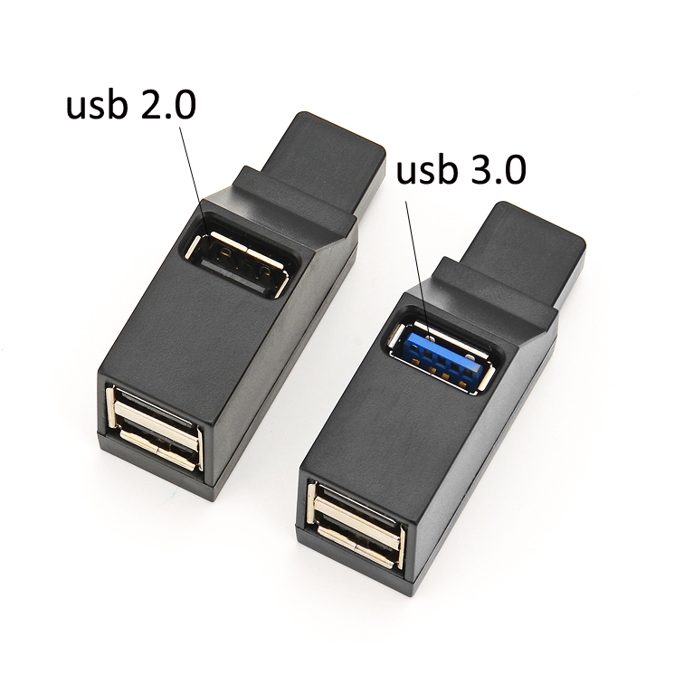Mini Usb 3 0 2 0 Hub 3 Port Multi Port Usb Splitter Adapter Car Usb Hub