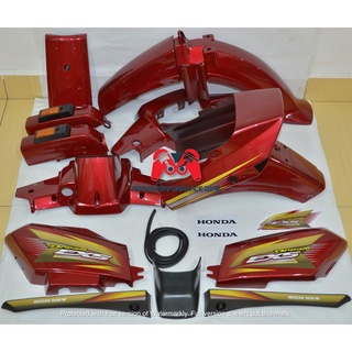 Honda EX5/EX5 Dream Body Cover Set (Siap Tampal Sticker) Free Getah Tepi Cover Battery dan Fork ...