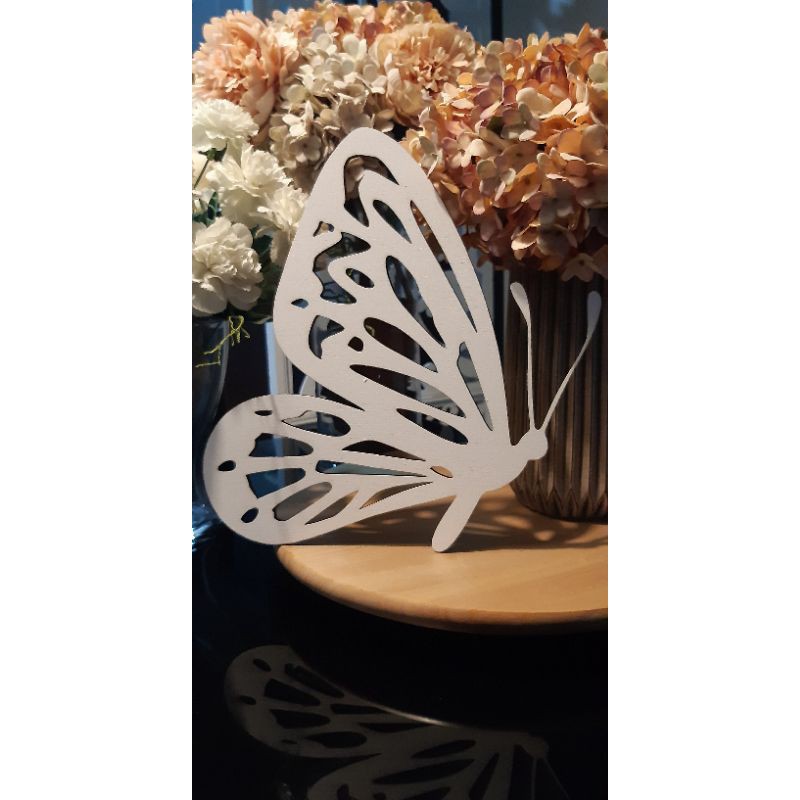 Kerawang kayu Rama-Rama tepi/side Butterfly hiasan pelamin/dinding ...