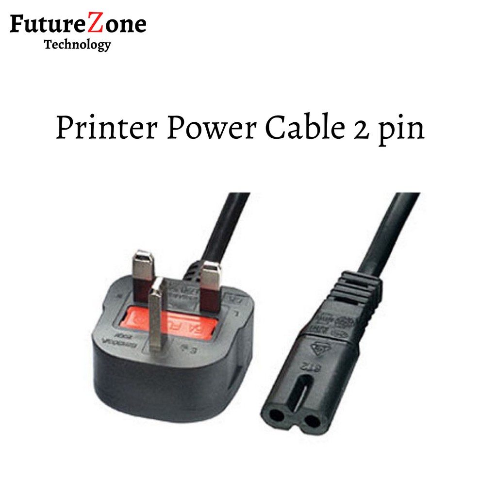 Printer 2 Pin Power Cable | Shopee Malaysia