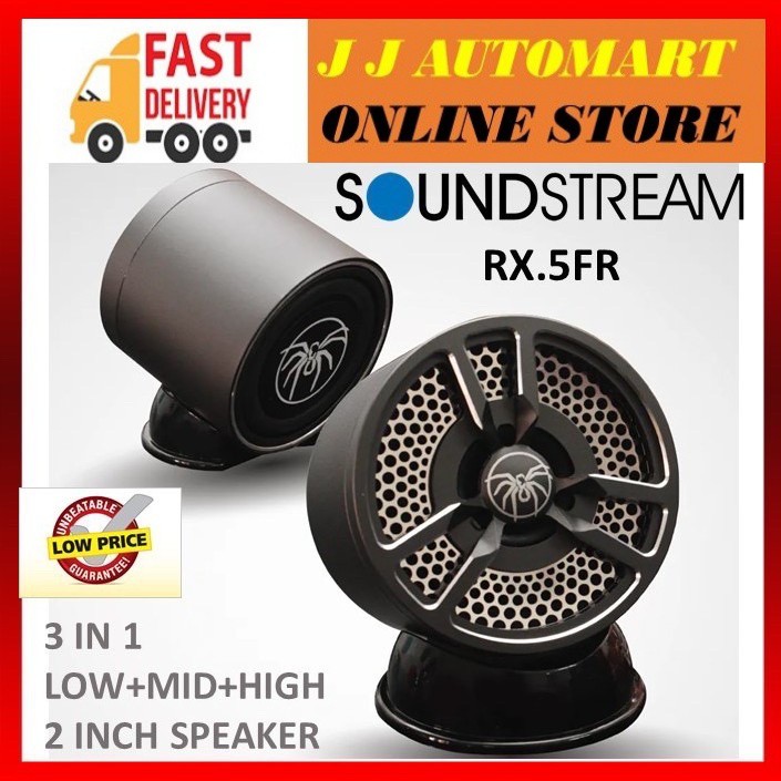 Soundstream 3in1 Double Side Bass+Mid+Tweeter RX.5FR Original Full ...