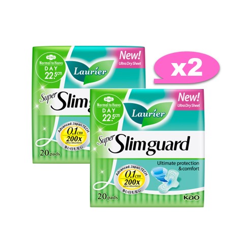 Laurier Super Slim Guard 2 x 20s (22.5cm) | Shopee Malaysia