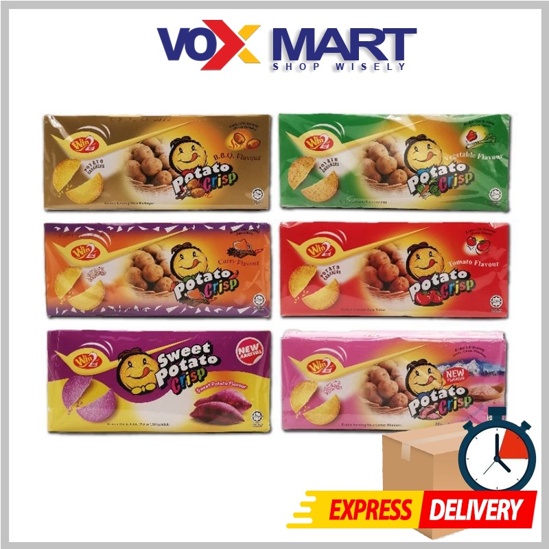 WIN2 POTATO CRISP CRACKERS (20g x 30pkt) / [BBQ / TOMATO / CURRY ...