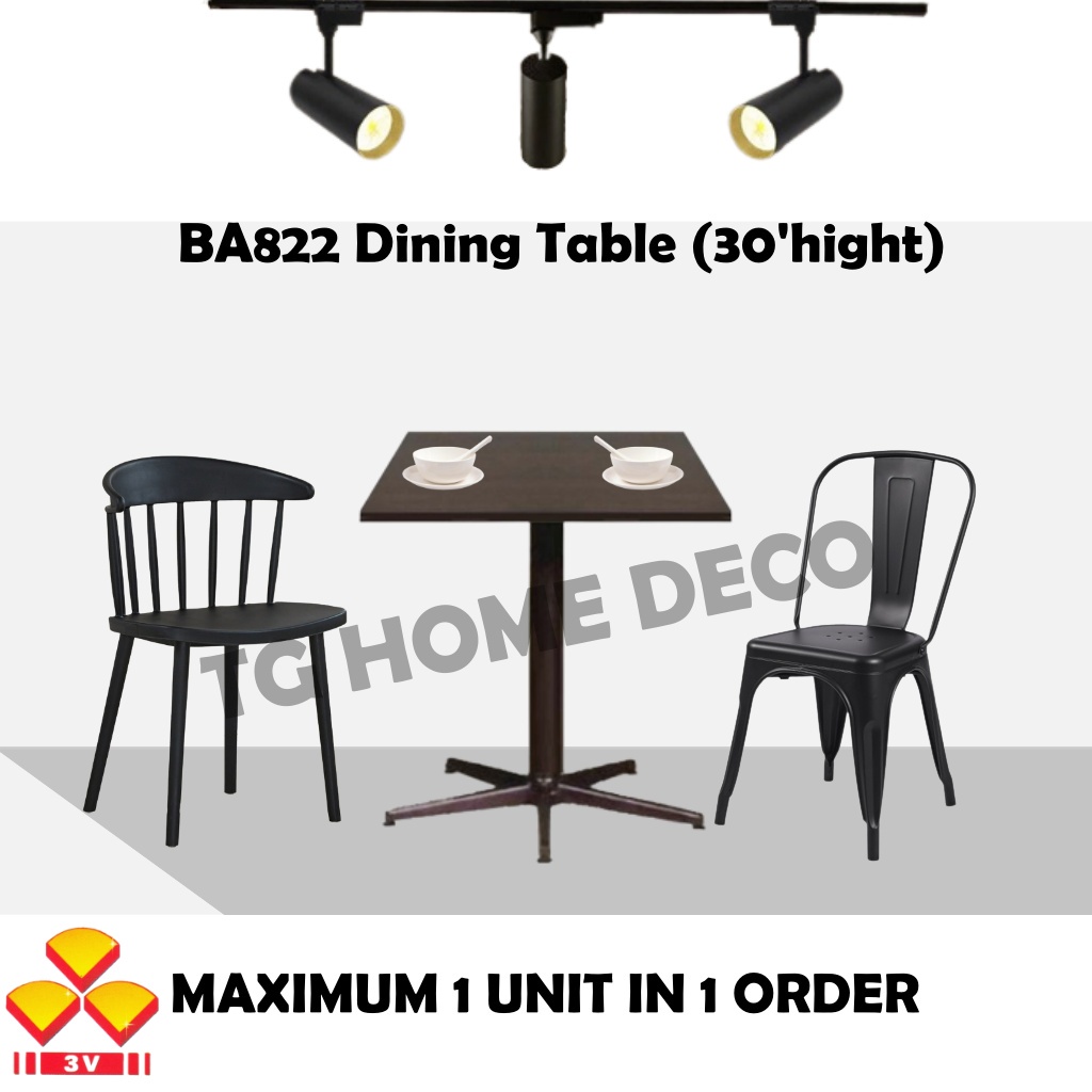 Tables / Rubberwood Square Cafe Dining Table (TABLE ONLY) | Shopee Malaysia