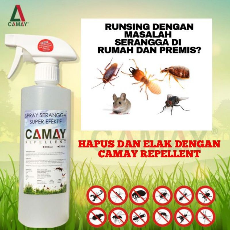 CAMAY REPELLENT- Spray serangga serbaguna dan selamat digunakan untuk ...