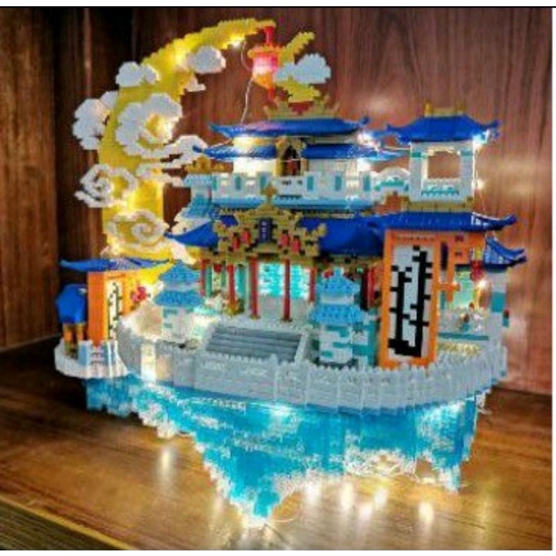 YZ080 THE MOON PALACE CHINESE ARCHITECTURE NANO BUILDING BLOCKS free ...