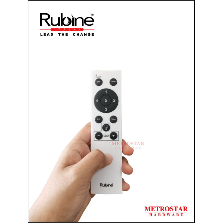 Rubine Ceiling Fan Remote Control White (Vasto, Ampio, Intero) | Shopee ...