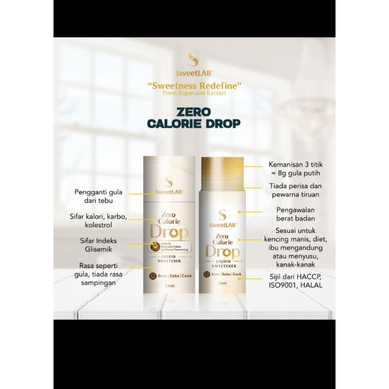 SweetLAB Zero Calorie Liquid Sweetener Gula Sihat Zero calories Diet ...